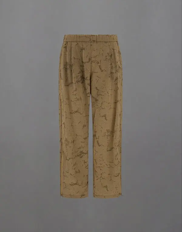 Herno Trousers In Water Jacquard