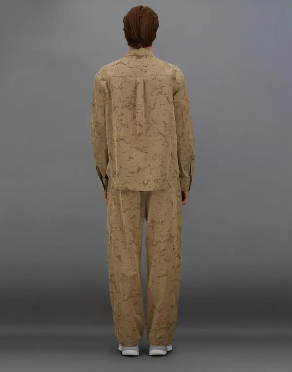 Herno Trousers In Water Jacquard