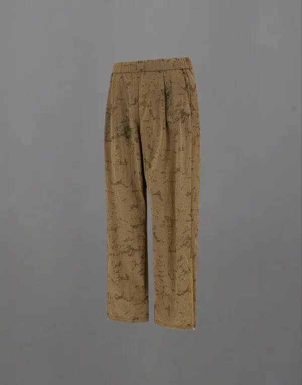 Herno Trousers In Water Jacquard