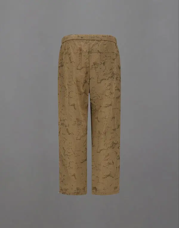 Herno Trousers In Water Jacquard