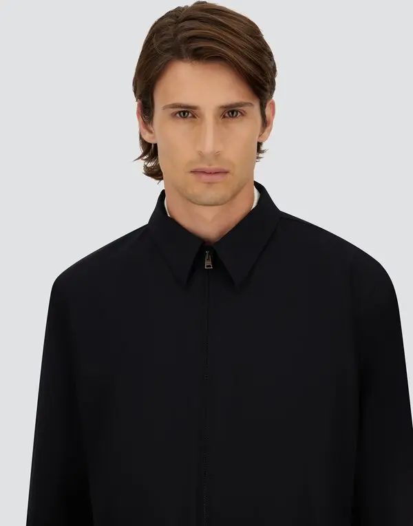 Herno Shacket In Lightweight Diagonal