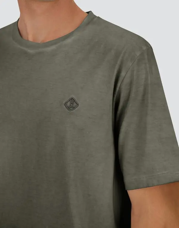 Herno T-shirt In Organic Cotton Jersey - Light Sage