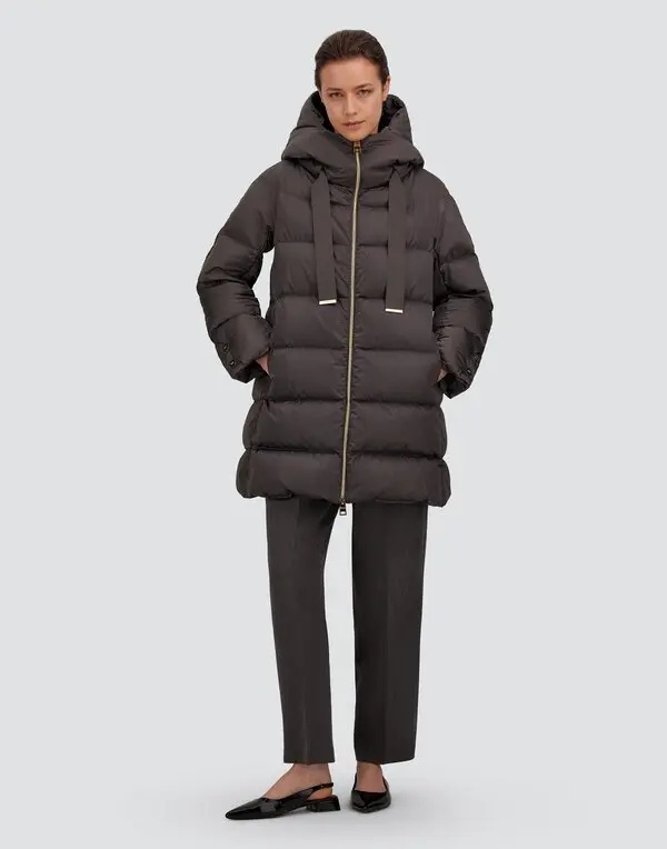 Herno A-shape Jacket In Satin