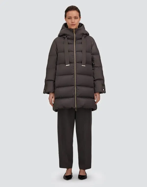 Herno A-shape Jacket In Satin