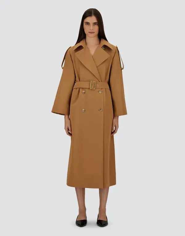 Herno Trench Coat In Nylon Gabardine
