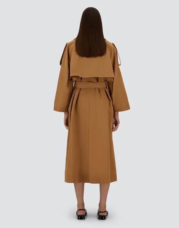 Herno Trench Coat In Nylon Gabardine