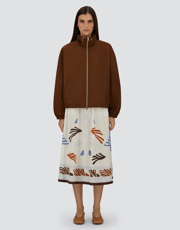 Herno Skirt In Summer Print Cotton