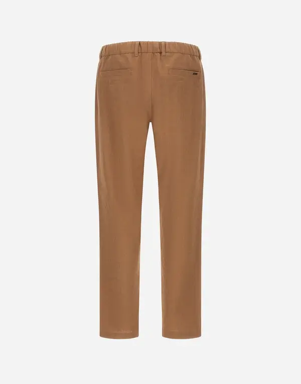 Herno Trousers In Cotton Linen Popeline