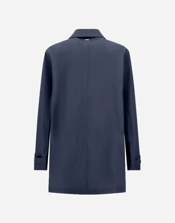 Herno Raincoat In 3 Layers Wool Storm