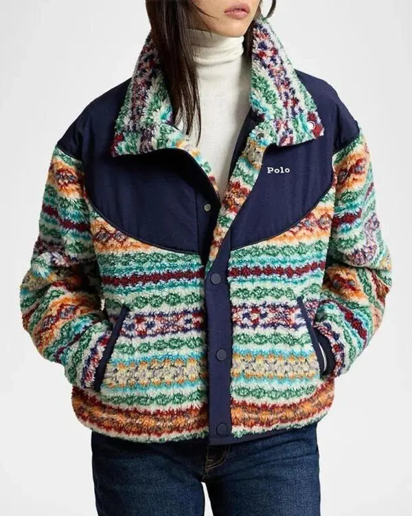 Polo Ralph Lauren Fair Isle High-pile Fleece Jacket
