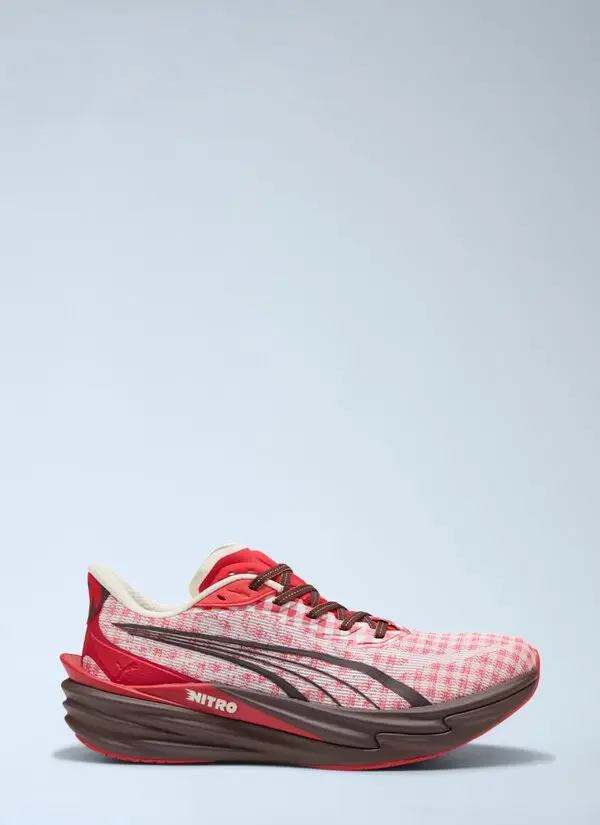 PUMA Deviate Nitro™ 4 Check Sneakers - Red