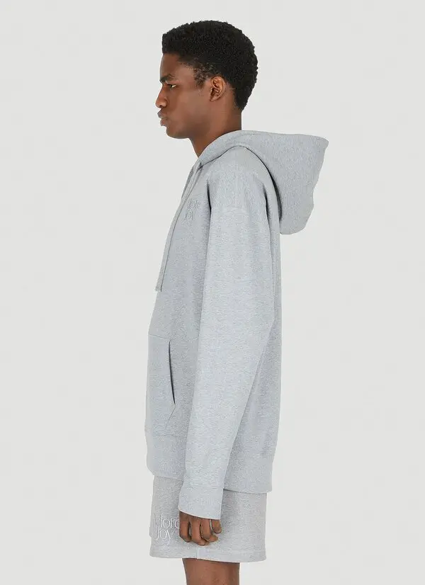 MORE JOY Logo Embroidered Hooded Sweatshirt