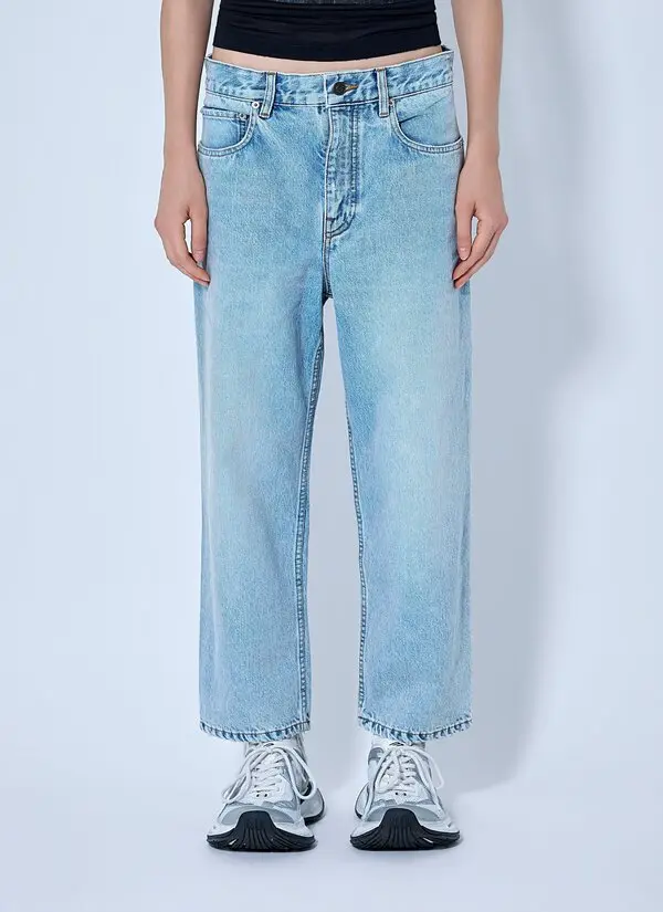 Balenciaga Straight-leg Denim Jeans - Light Blue