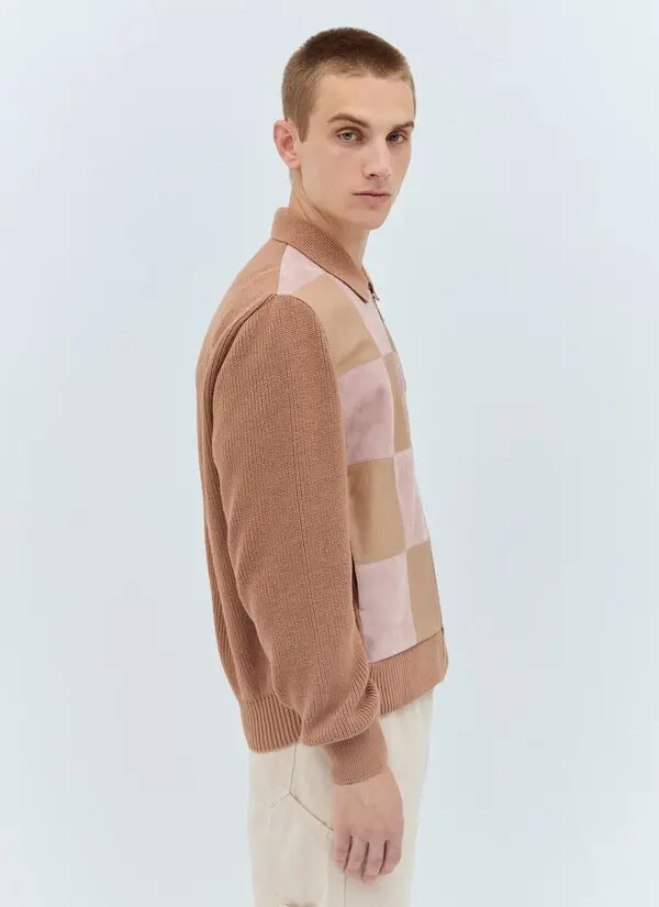 AWAKE NY Checkerboard Zip-front Jacket
