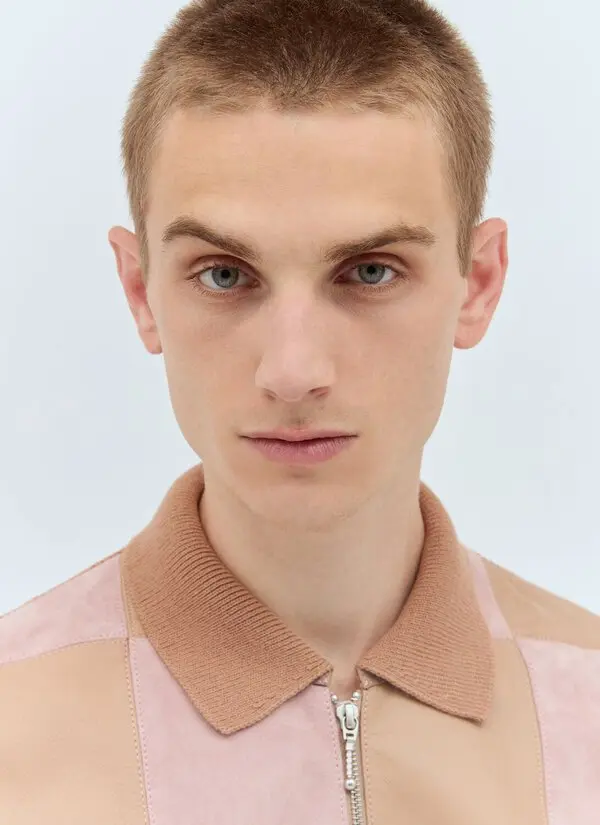 AWAKE NY Checkerboard Zip-front Jacket