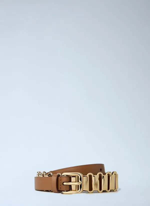 Miu Miu Chain Belt - Brown