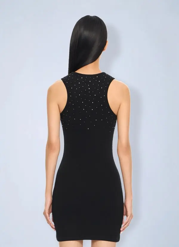 Off-White Ow X Swarovski Ribbed Rowing Dress