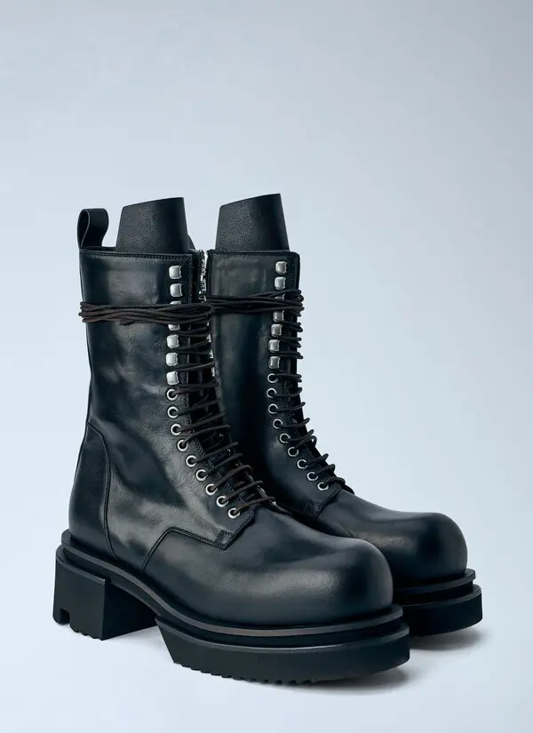 Rick Owens Bogun Lace Up Boots