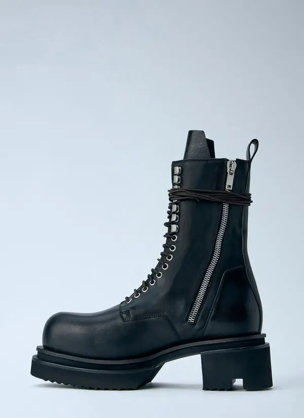 Rick Owens Bogun Lace Up Boots
