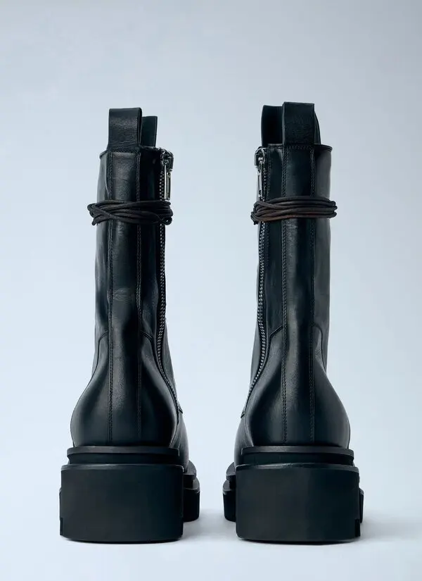 Rick Owens Bogun Lace Up Boots