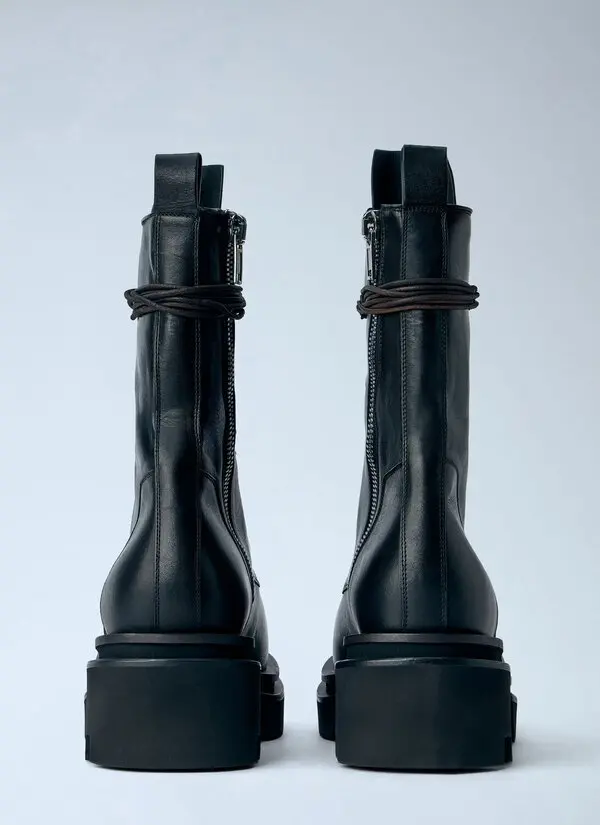 Rick Owens Bogun Lace Up Boots