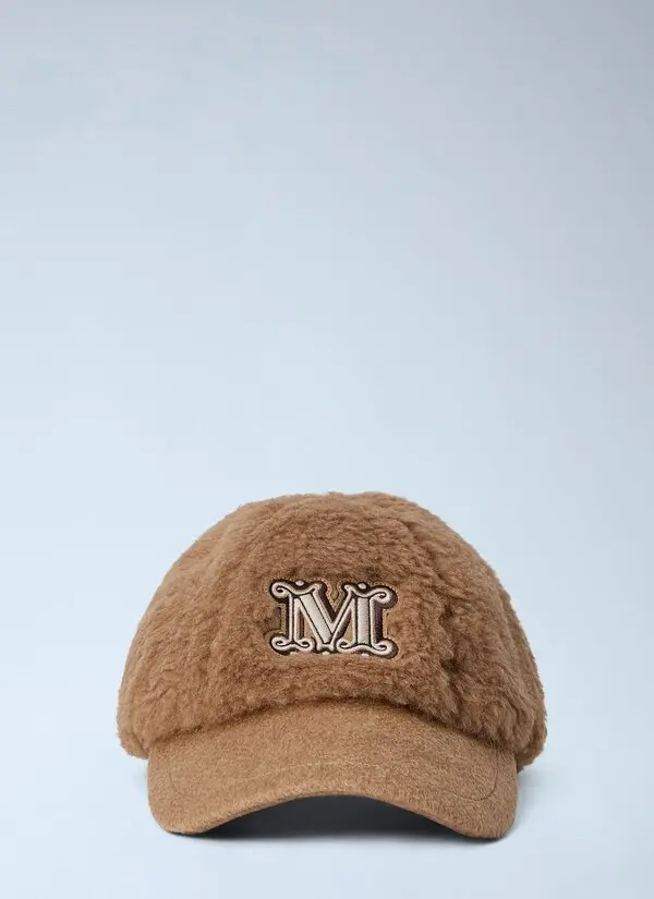 Max Mara Modico Teddy Baseball Cap - Camel