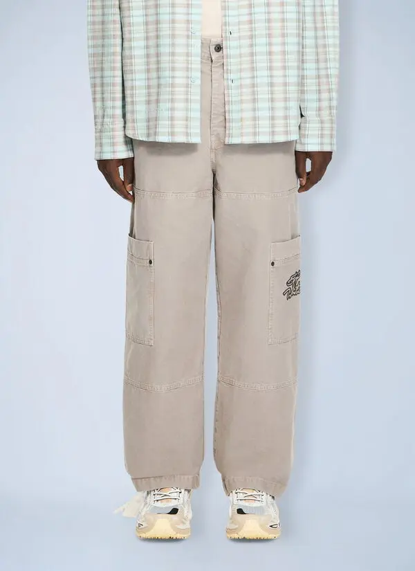 Off-White Script Gd Cot Cargo Pant - Red