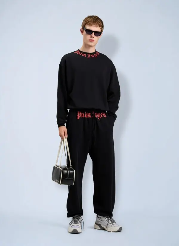 Palm Angels Neck Logo Sweatshirt