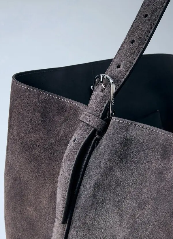 TOTEME Belted Suede Tote Bag