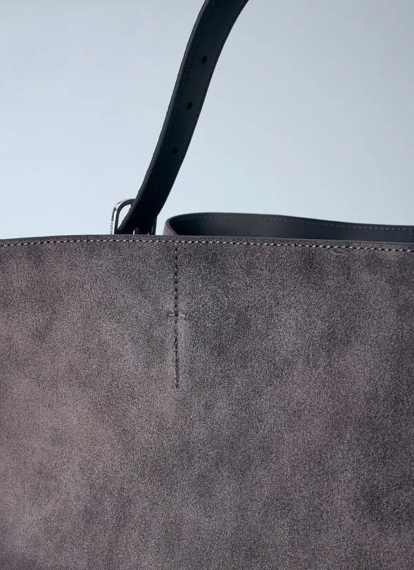 TOTEME Belted Suede Tote Bag