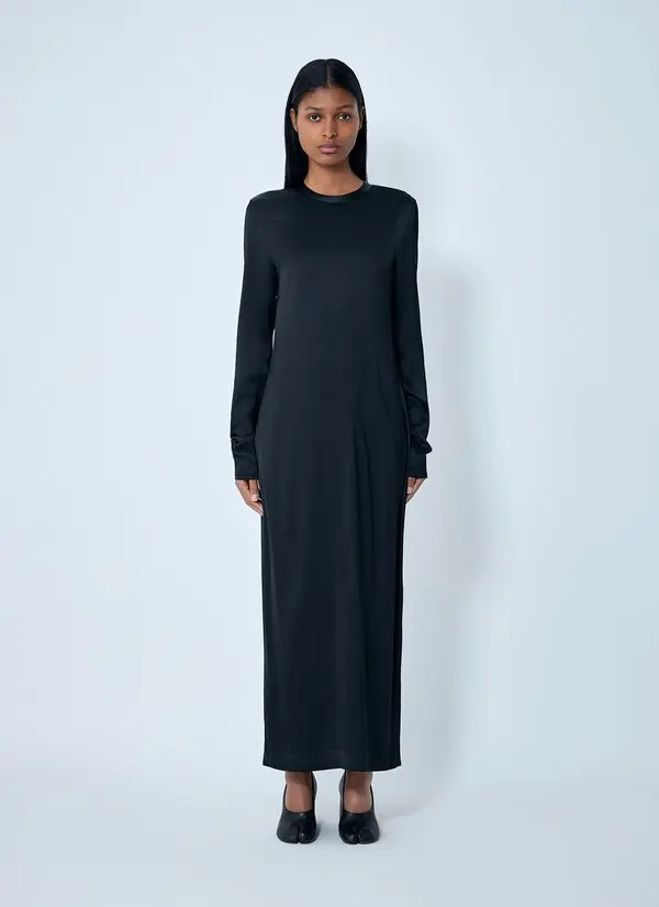 TOTEME Long Satin Dress - Black