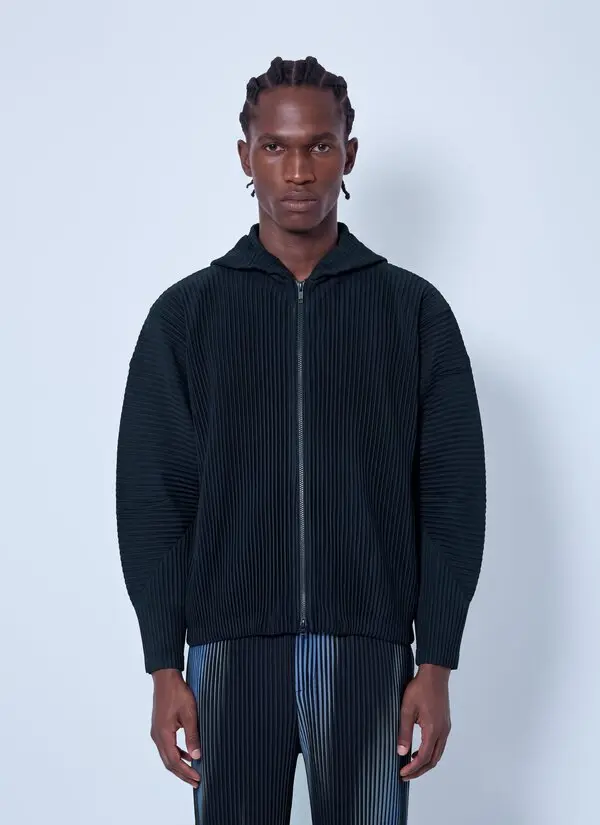 Issey Miyake July Full Zip Hoodie - Black