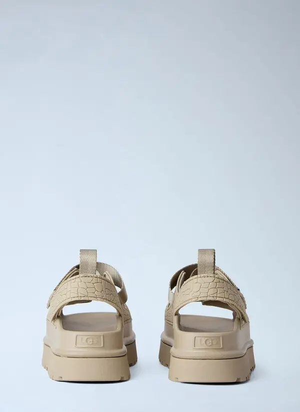 UGG W Goldenglow Embossed Sandals - Beige
