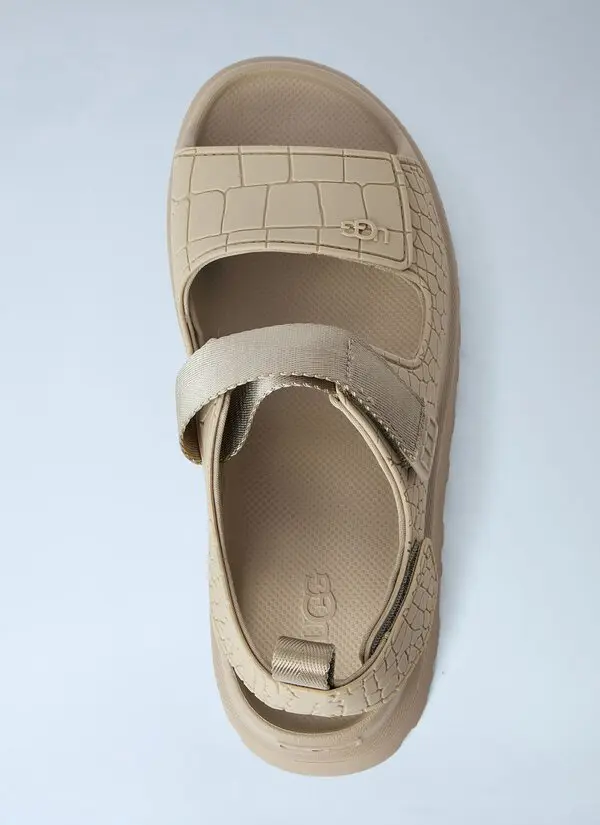 UGG W Goldenglow Embossed Sandals - Beige