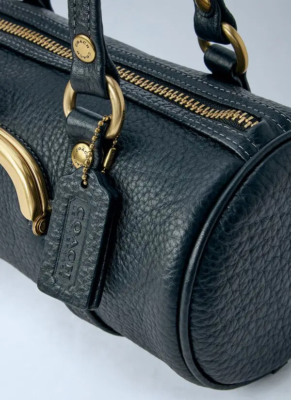COACH Kisslock Barrel Bag 28 - Black