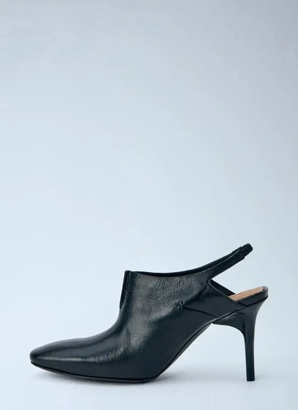 CAPASA MILANO Leather Slingback Mules