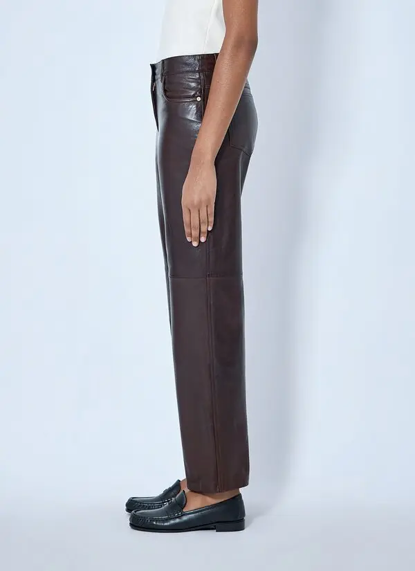 Max Mara Leather Wide-leg Trousers