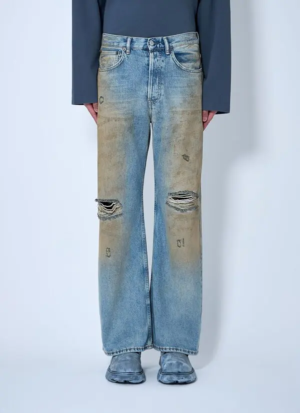Acne Studios 2021m Distressed Jeans - Blue