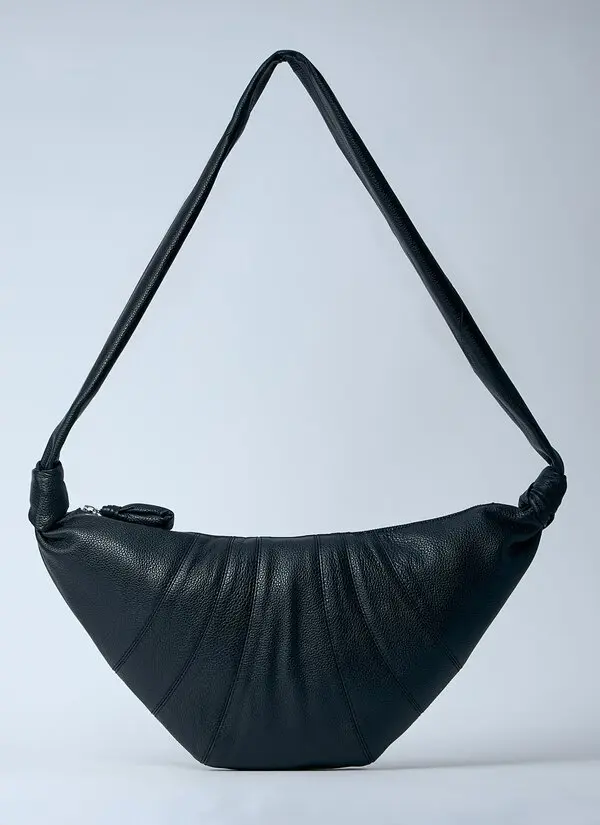 LEMAIRE Medium Croissant Crossbody Bag - Black