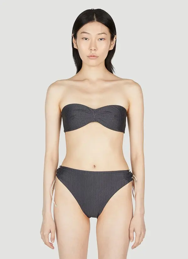 ZIAH Hardi Bandeau Bikini Top - Grey