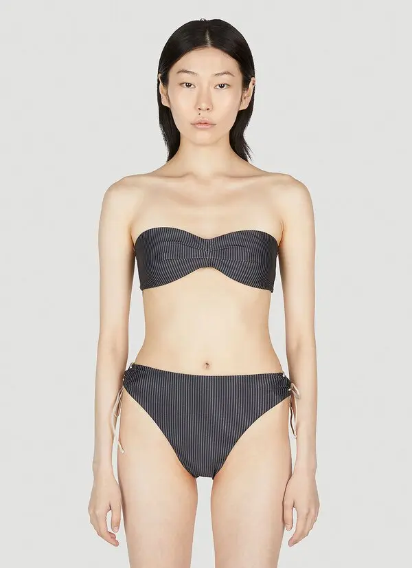 ZIAH Hardi Bandeau Bikini Top - Grey