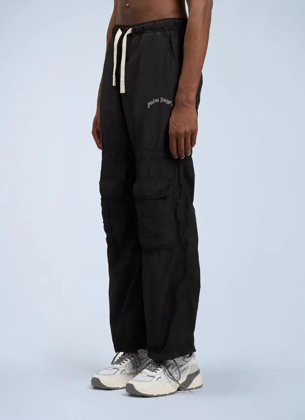 Palm Angels Curved Logo Draws Cargo Pants