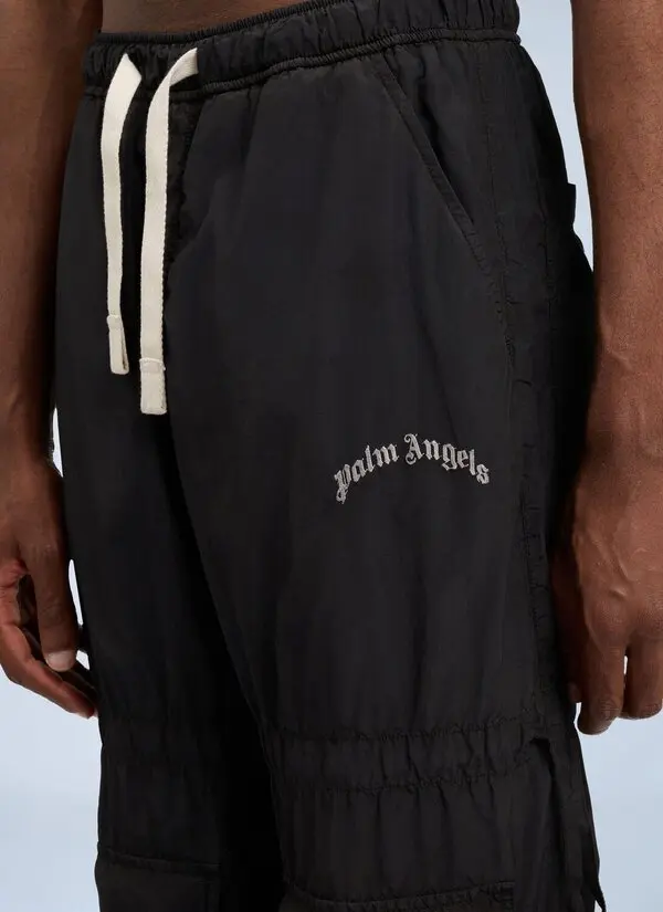 Palm Angels Curved Logo Draws Cargo Pants