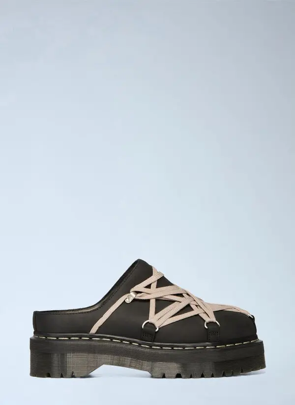 DR. MARTENS X RICK OWENS Quad Sole Megalace® Mules