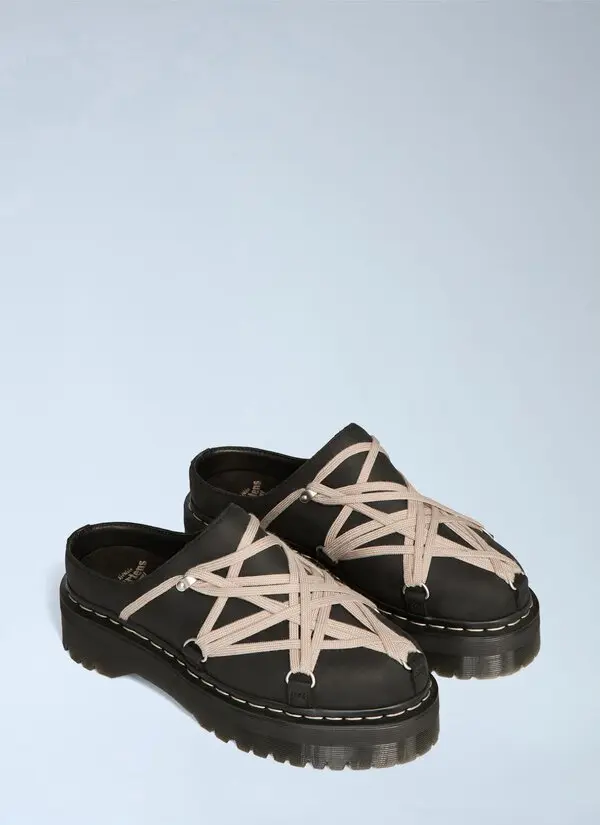 DR. MARTENS X RICK OWENS Quad Sole Megalace® Mules