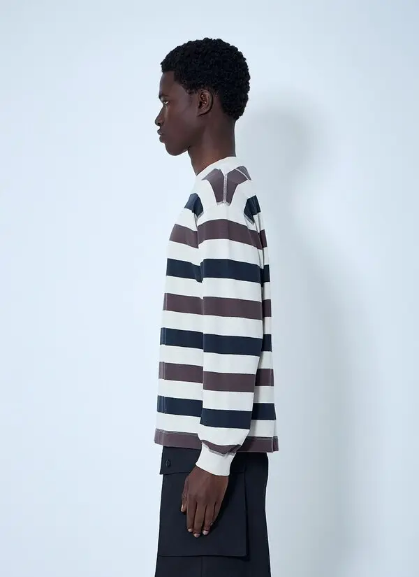 MARGARET HOWELL Striped Crewneck Sweatshirt
