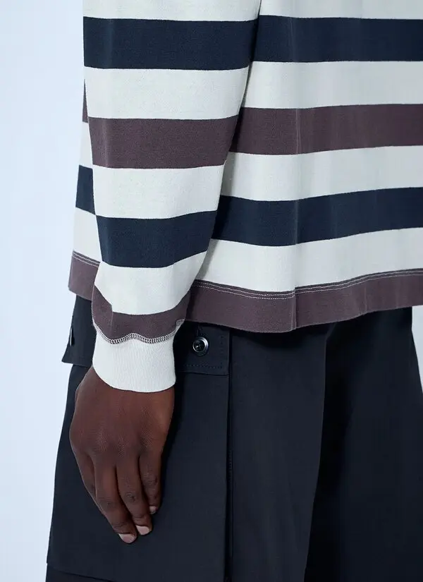 MARGARET HOWELL Striped Crewneck Sweatshirt