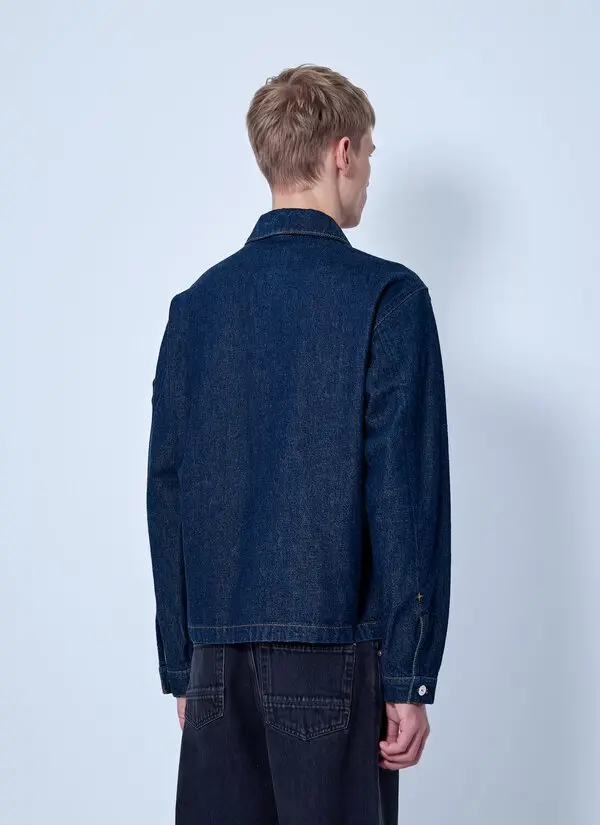 Stone Island Denim Shirt Jacket - Blue