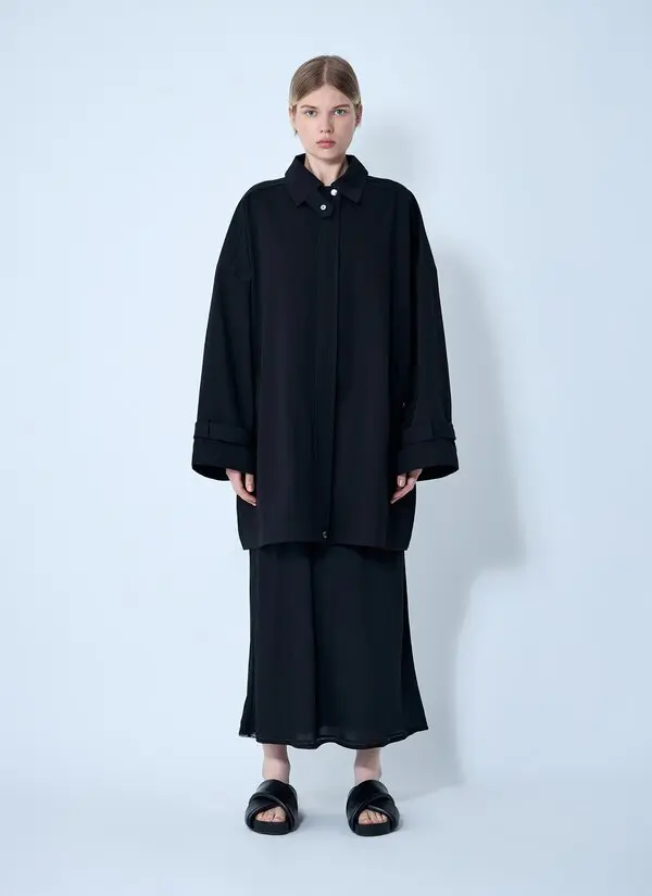 TOTEME Oversized Trench Jacket - Black