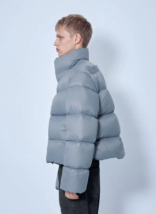Rick Owens Puffer Turtle Jacket - Grey